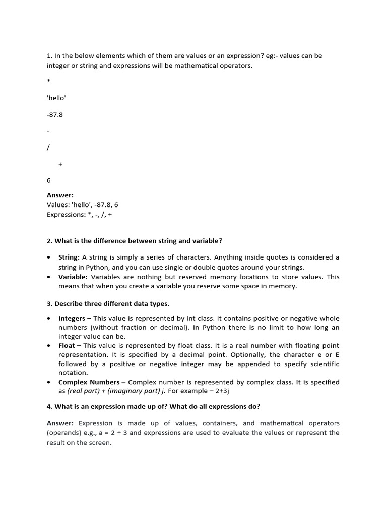 Assignment 1 Pdf Variable Computer Science String Computer Science