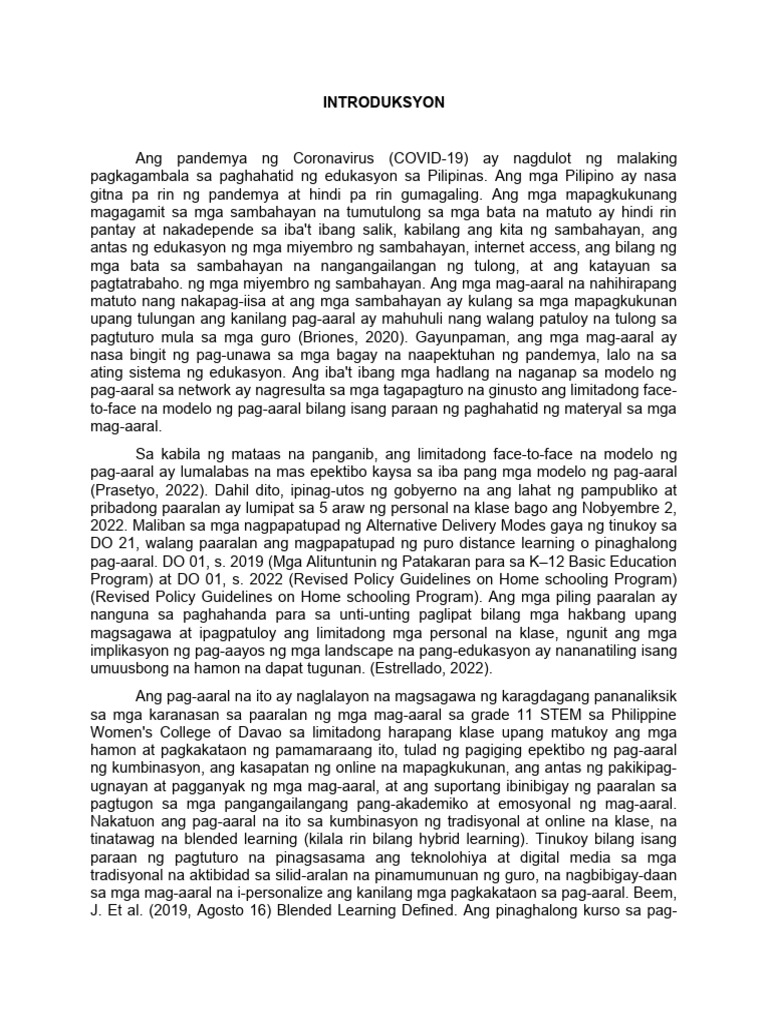 Filipino Research Paper | PDF