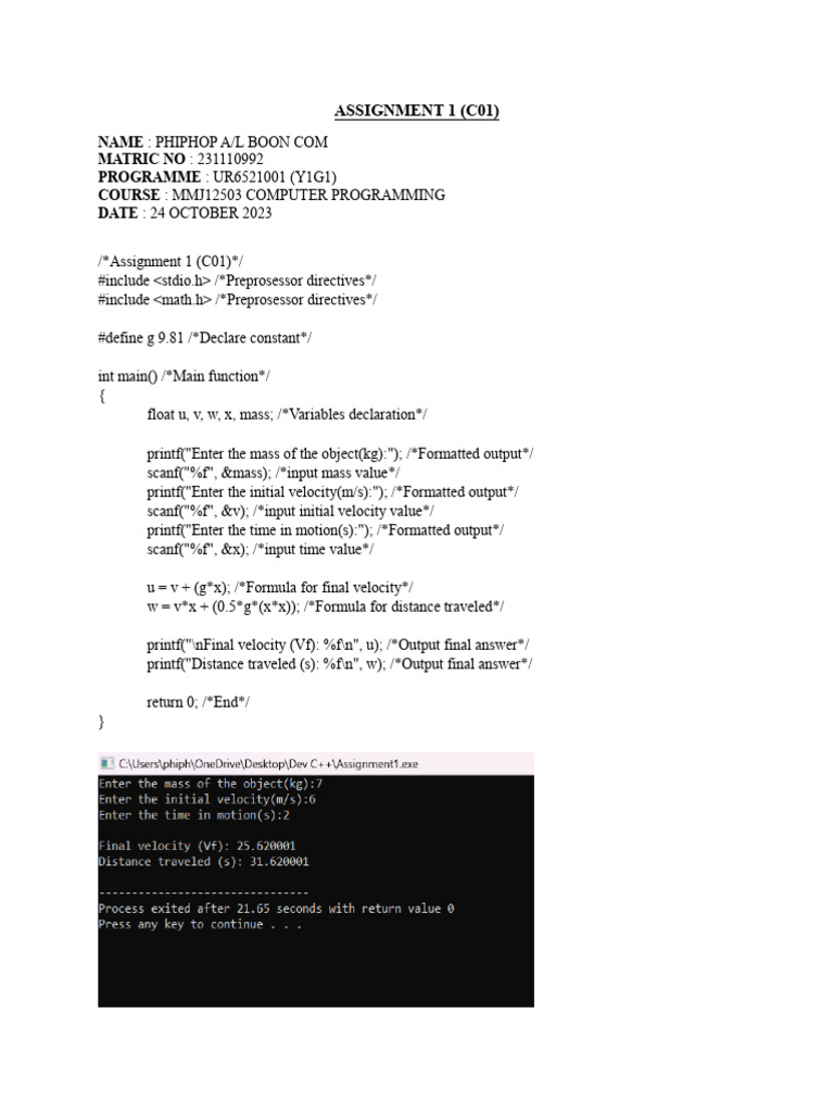 Assignment Cprogramming Pdf 