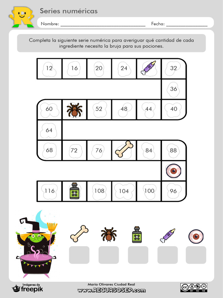 Series de Numeros Halloween | PDF