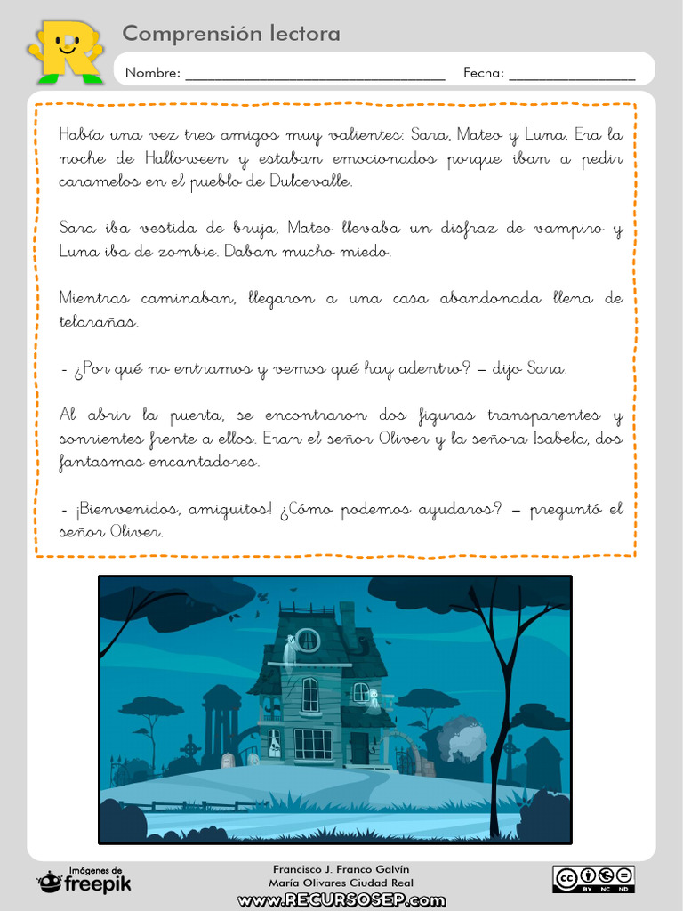 Lectura Halloween Primer Ciclo | PDF | Víspera de Todos los Santos