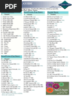 Directv Channel Lineup | PDF | Direc Tv | Cable Television