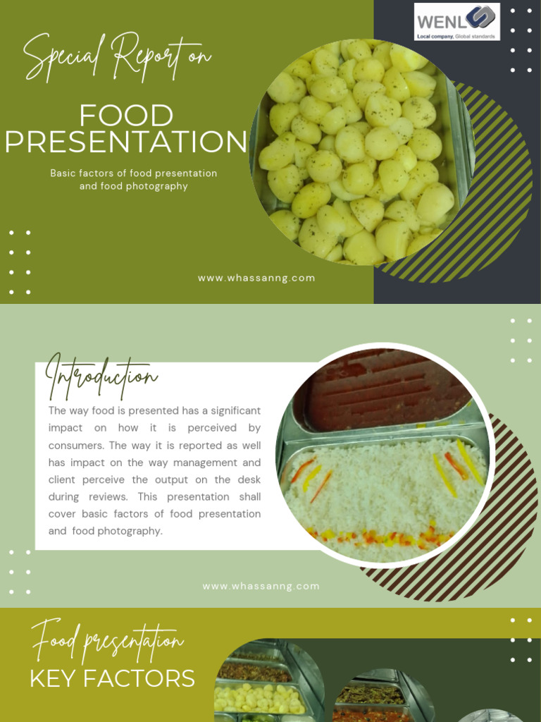 Food presentation and imagery slides | PDF | Foods | Camera