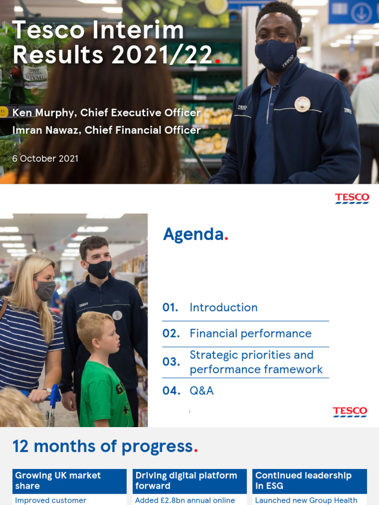 Tesco PLC Interim Slides 2021 | PDF | Free Cash Flow | Tesco