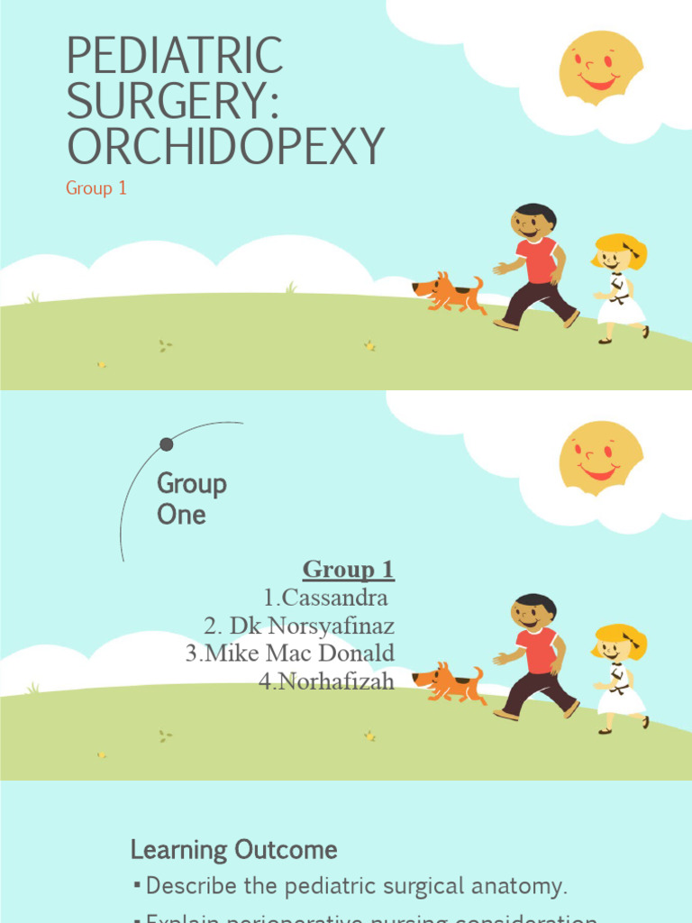 Orchidopexy Slide | PDF | Surgery | Surgical Suture