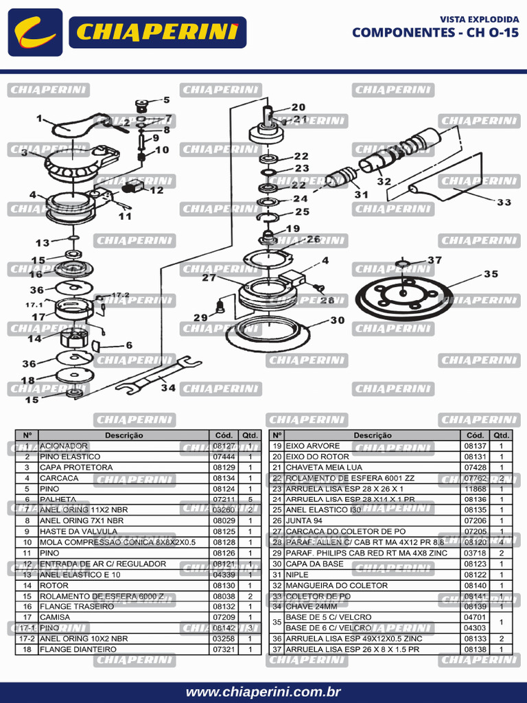 Vista Explodida CH-15 - Chiaperini | PDF