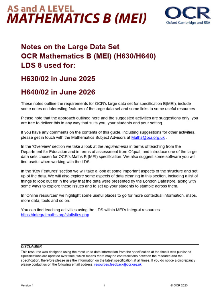 Notes On The Large Data Set 8 | PDF | Microsoft Excel | Spreadsheet