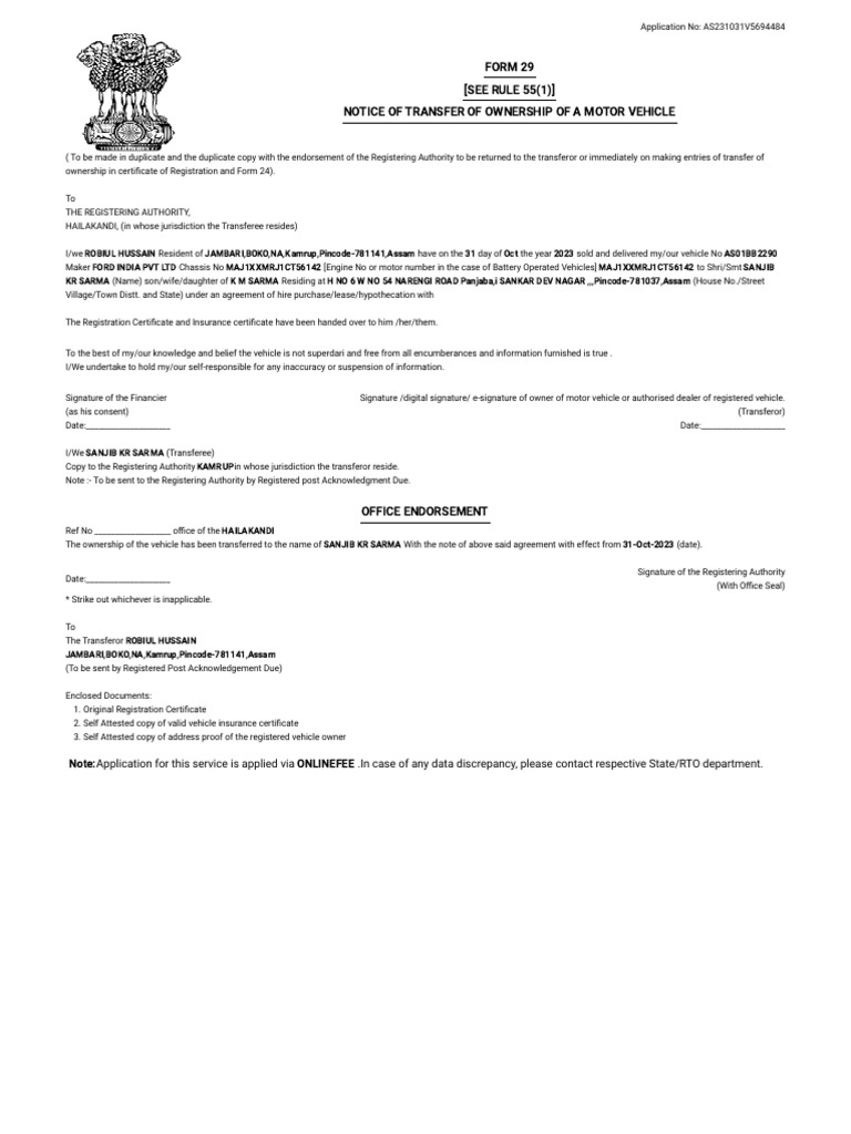 Form 29 2290 | PDF | Transport | Vehicles