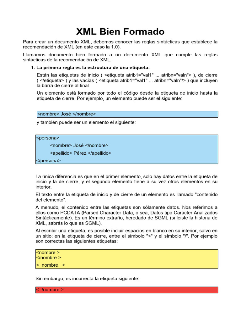 Complemento Tema 2LM | PDF | Xml | Notación