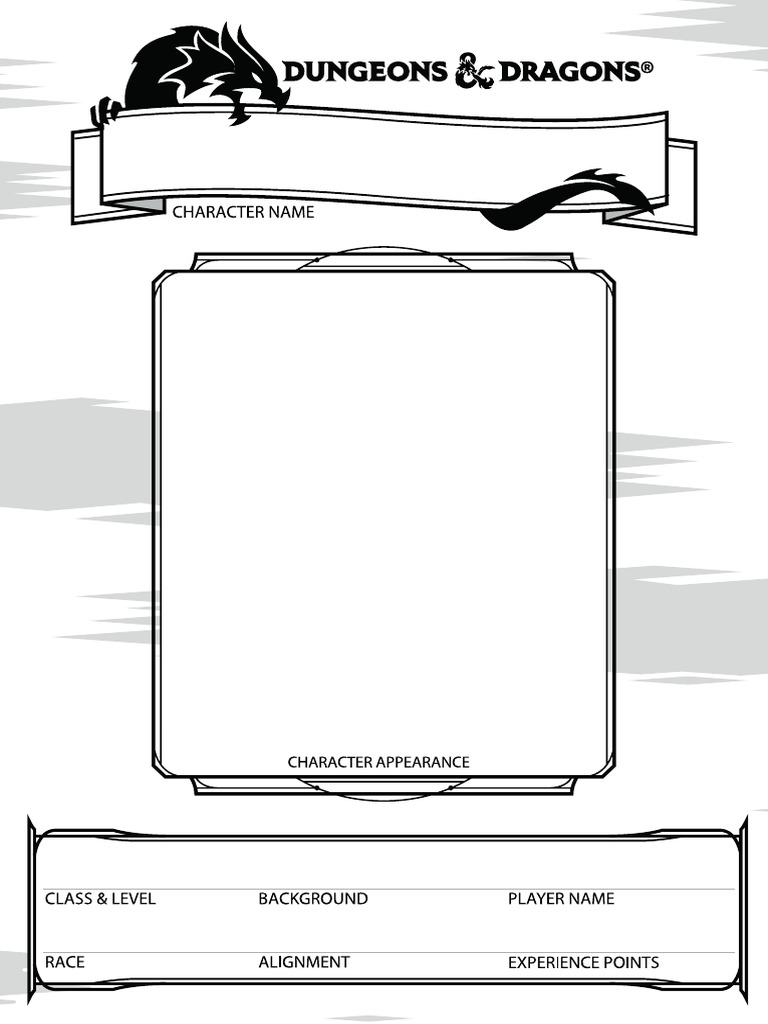 Character Sheet A5 Booklet (DD 5E) - Standard | PDF