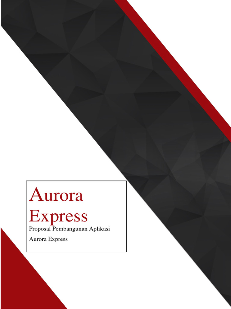 Proposal Aurora Express Shinta | PDF | Teknologi & Rekayasa