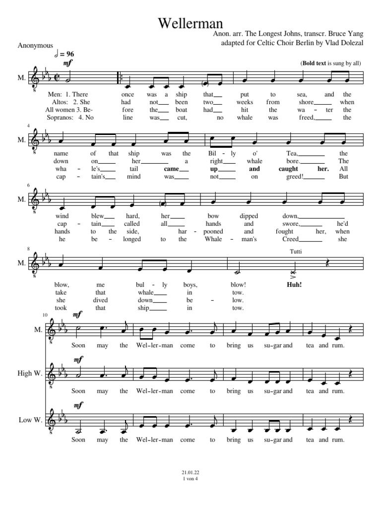 Wellerman Noten | PDF