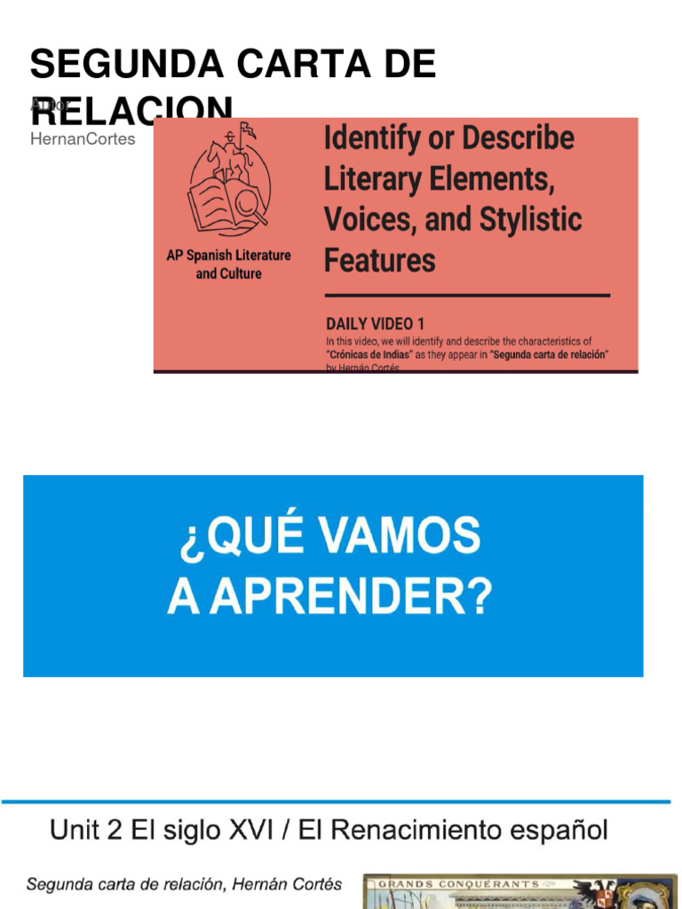 2da Carta de Relacion-Autor Hernan Cortes | PDF