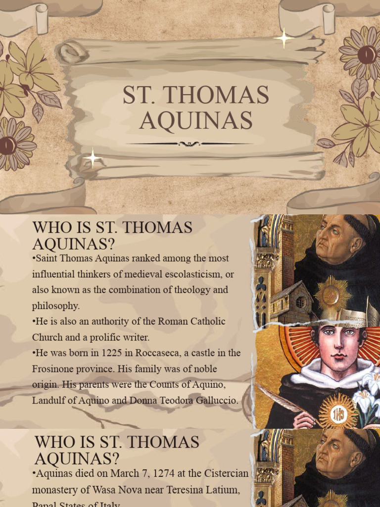 St.-Thomas-Aquinas - 20230915 071040 0000 | PDF | Thomas Aquinas | Soul