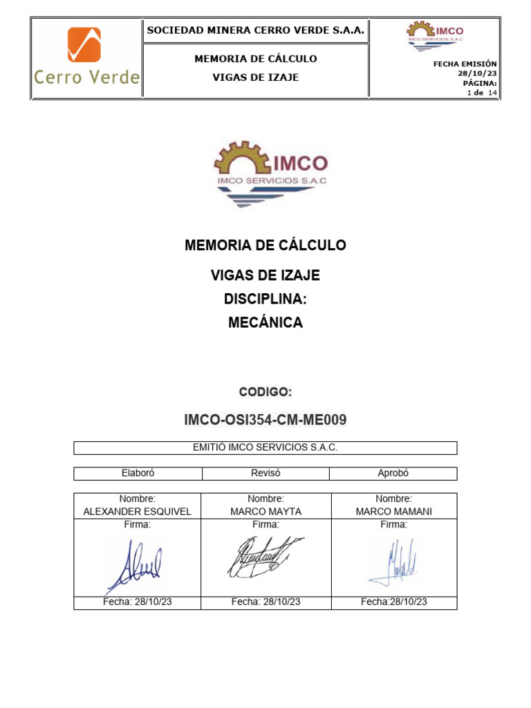 Imco Osi354 CM Me005 | PDF