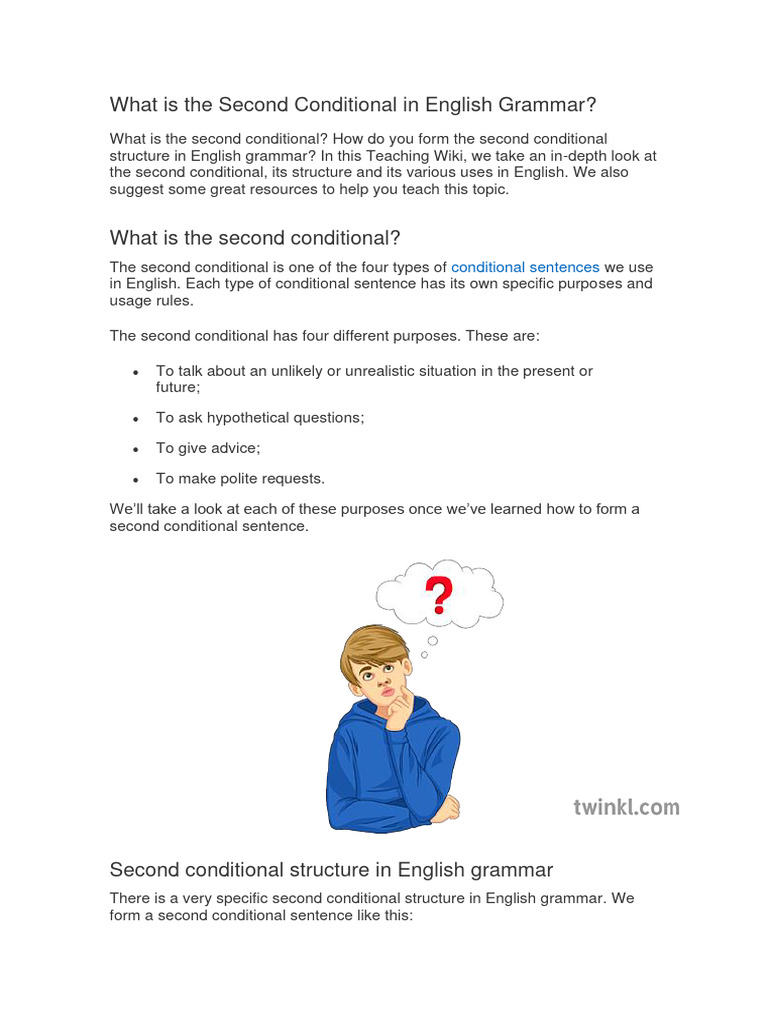 Teaching the Second Conditional | PDF | Linguistic Typology | Syntax