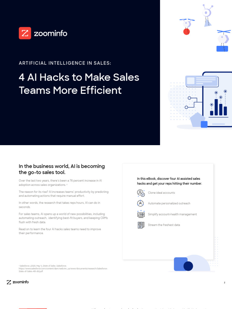 4 Ai Hacks For Sales Teams Pdf Artificial Intelligence