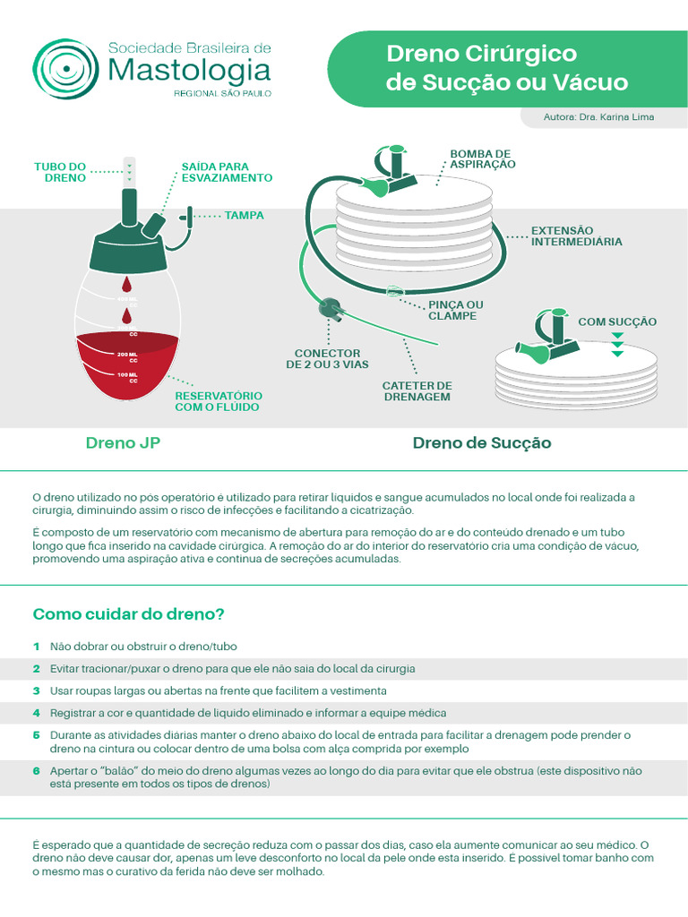 Cuidados com Dreno Cirúrgico Portovac | PDF | Reservatório de petróleo ...