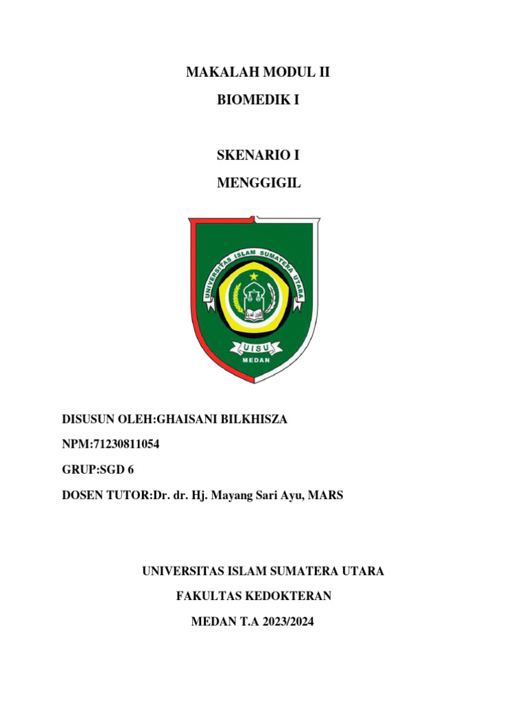 MAKALAH MODUL II Sken 1 Ghaisani Bilkhisza | PDF