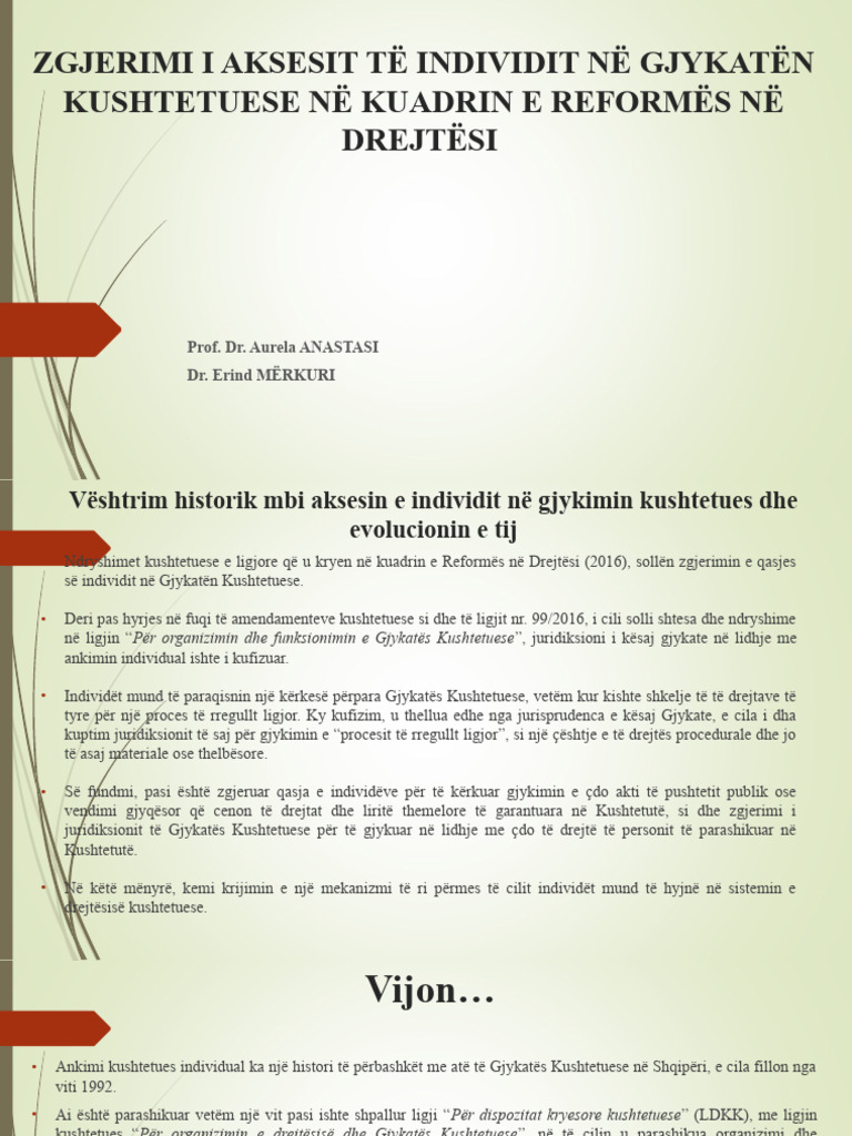 (Ankimi Kushtetues) | PDF