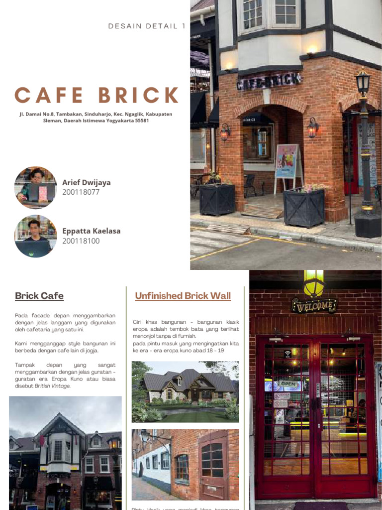 Analisis Bangunan Cafe Brick | PDF
