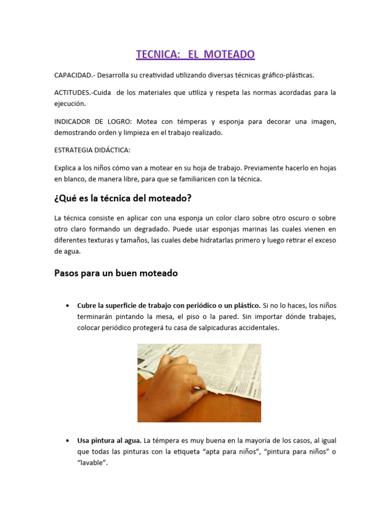 Tecnica Moteado | PDF | Pinturas
