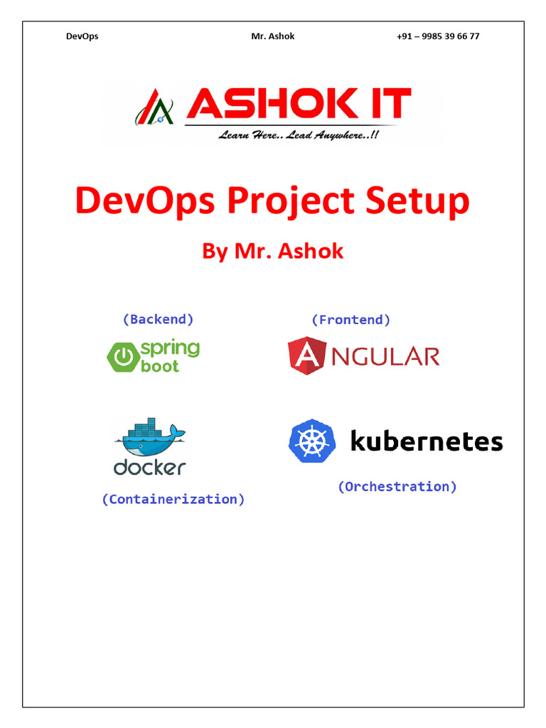 SB NG Docker K8S Project Setup | PDF | Operating System Technology ...