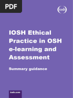 IOSH Professional Code of Conduct | PDF | Conflict Of Interest | Employment