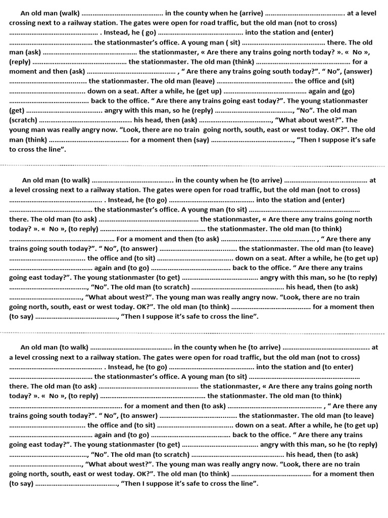 An Old Man | PDF | Rail Transport | Land Transport