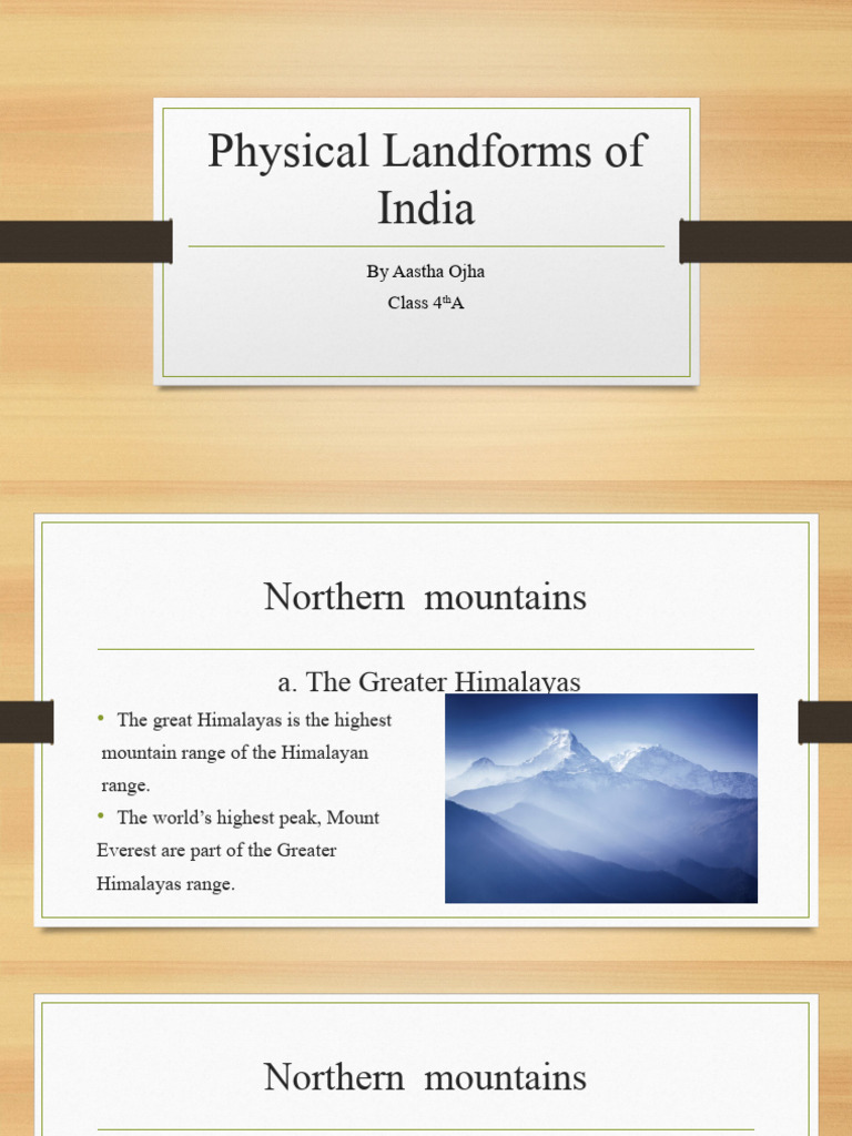 Physical Landforms of India | PDF