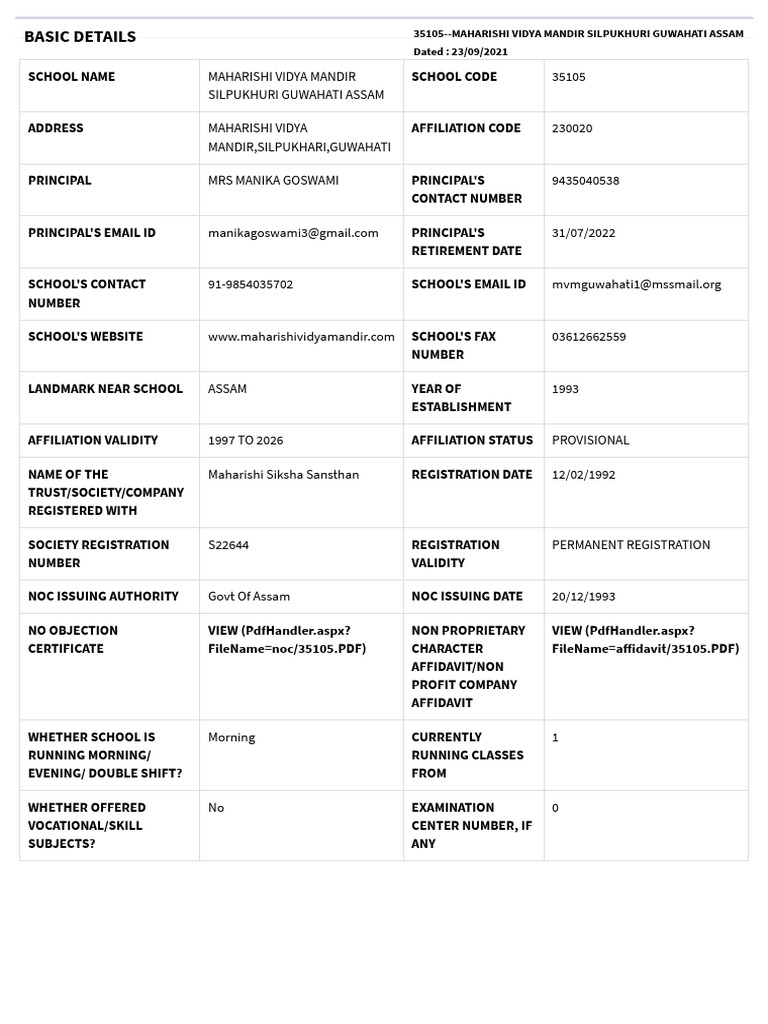 MVM Guwahati 1 Oasis 2021 | PDF | Schools | Laboratories