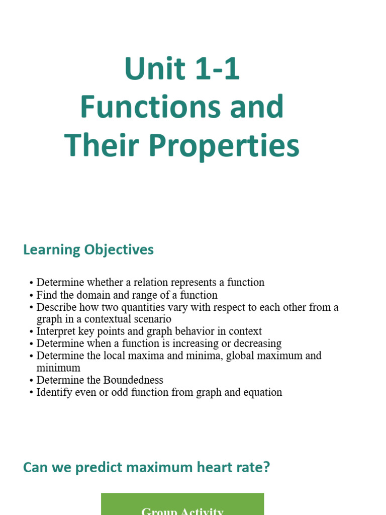 Lesson 1.1 Functions | PDF | Function (Mathematics) | Applied Mathematics