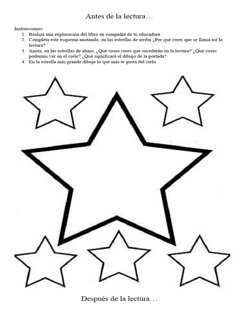 Actividades sobre el cielo para niños | PDF