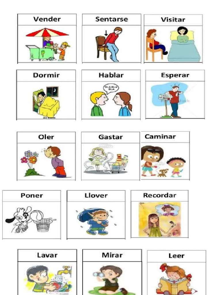 Fichas de Verbos | PDF