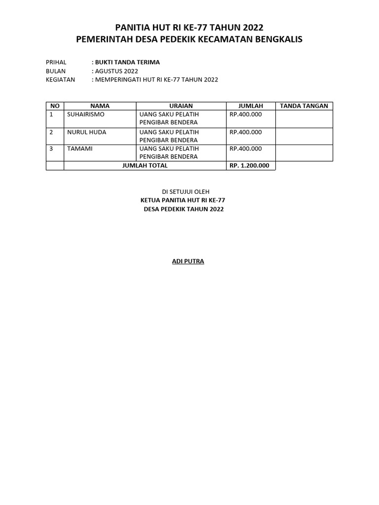 Amprah Seksi Acara | PDF | Griya & Taman