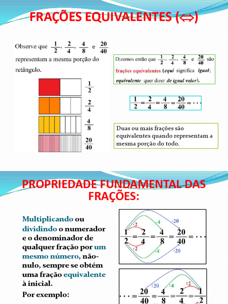 Frações Equivalentes | PDF