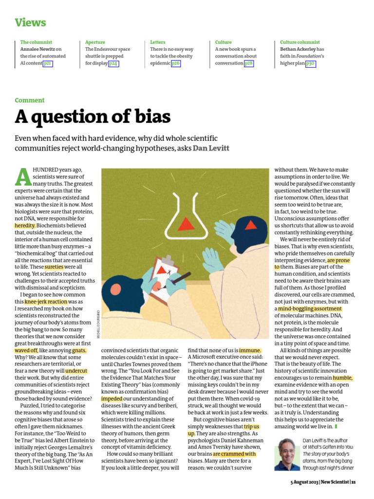 A Question of Bias | PDF | Cognition