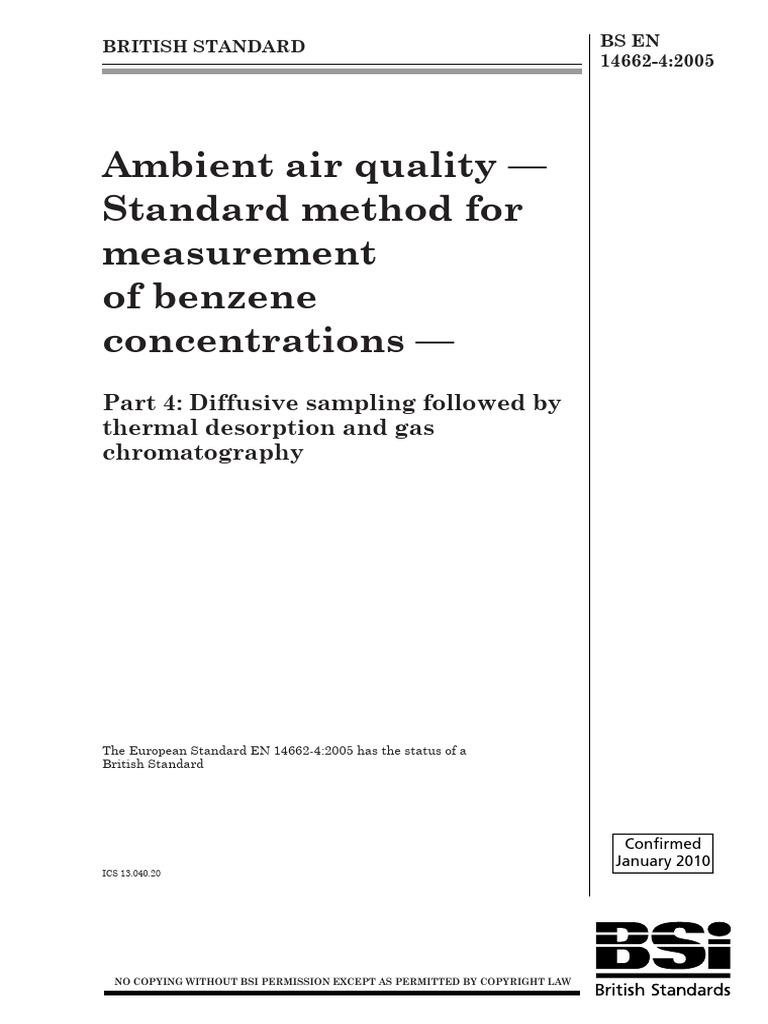 BS en 14662-4-2005 (2010) | PDF | Europe