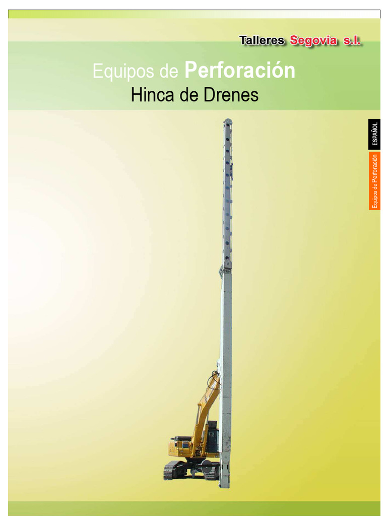 Equipos de Perforacion Hinca de Drenes | PDF