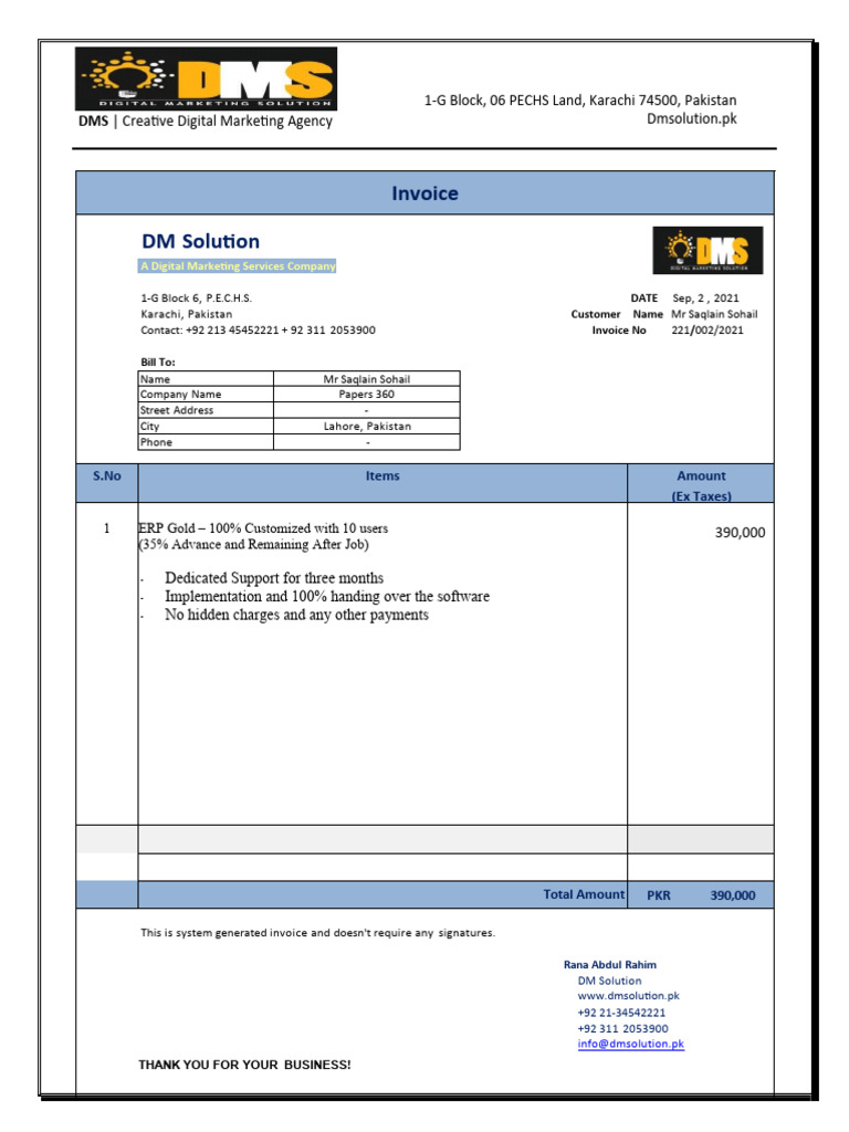 Invoice | PDF | Computing | Service Industries