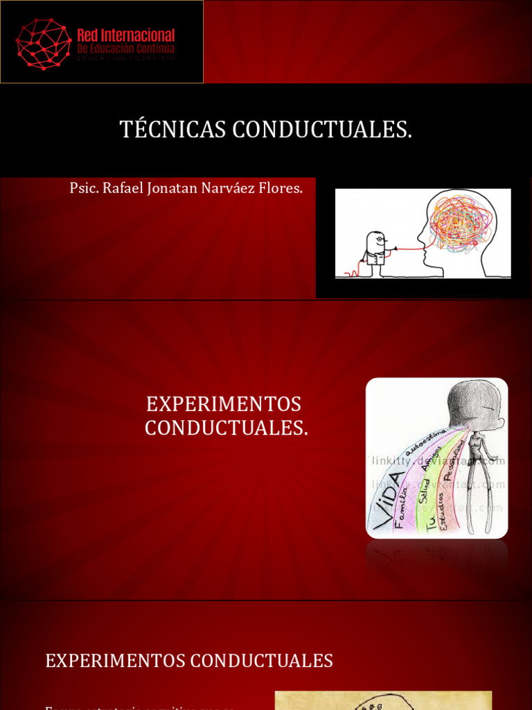 Técnicas conductuales | PDF | Pensamiento | Ansiedad