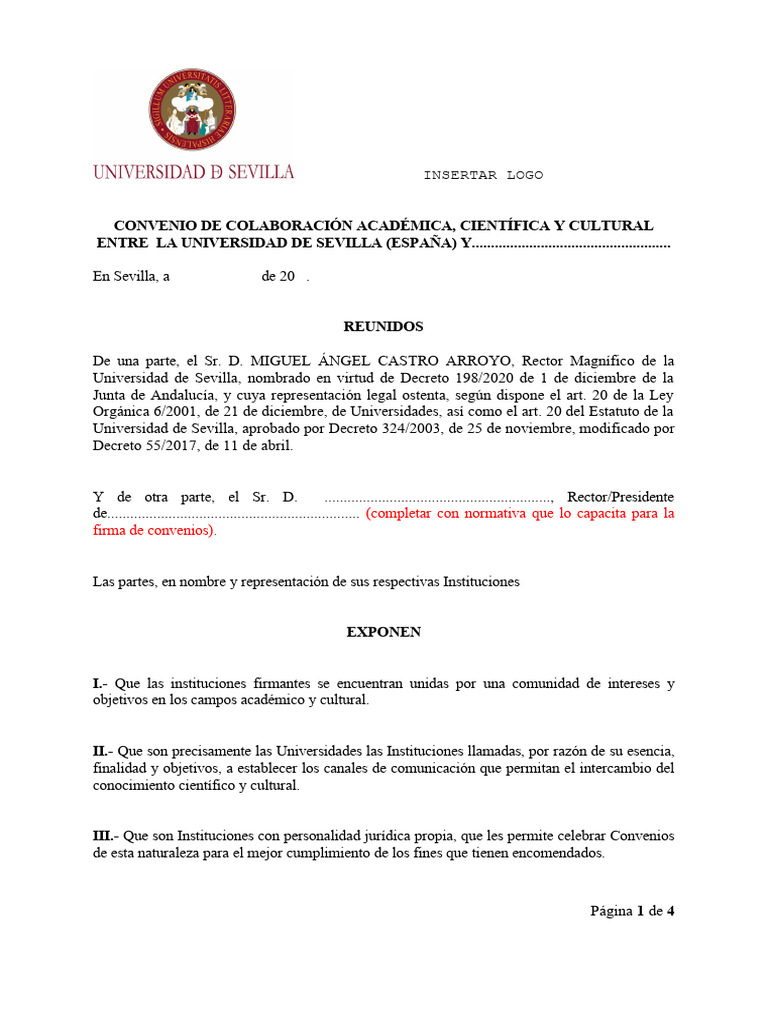 Convenio De Colaboración Universitaria Pdf Comisión Europea Justicia