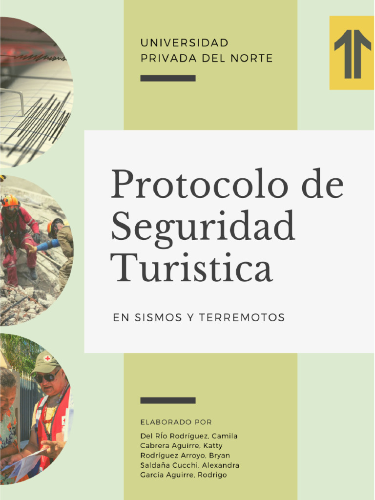 GRUPO 1 - Protocolo de Seguridad Turística | PDF | Temblores | Turismo