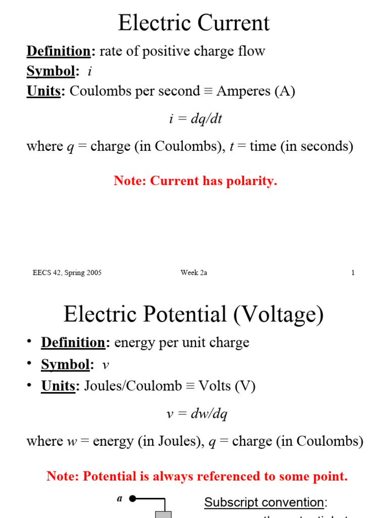 Week 2 A | PDF | Voltage | Series And Parallel Circuits