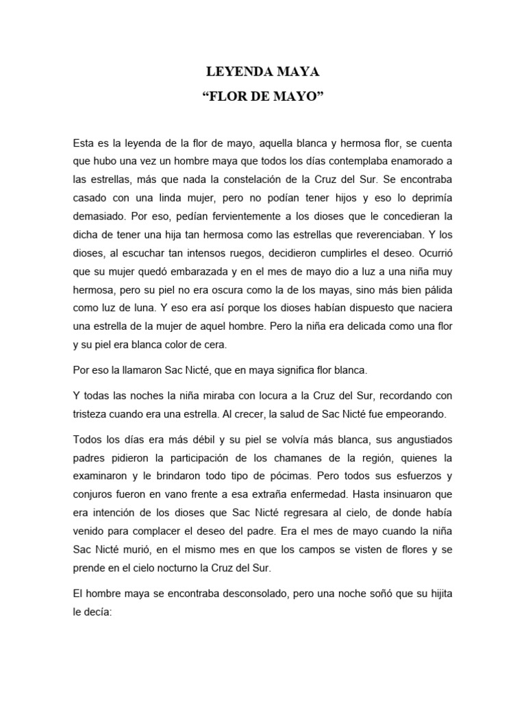 Leyenda Yucateca. Enny Cuesy | PDF