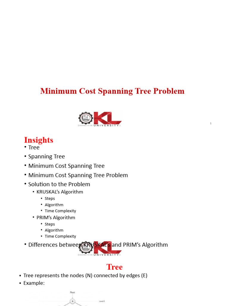 Minimum Cost Spanning Tree Problem | PDF | Graph Theory | Computational ... Minimum Cost Spanning Tree Problem | PDF | Graph Theory | Computational ...