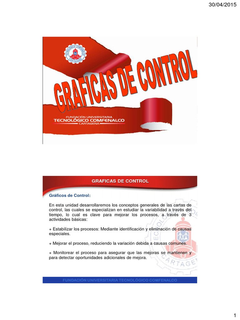 1 Gráficas de Control XR - XS | PDF