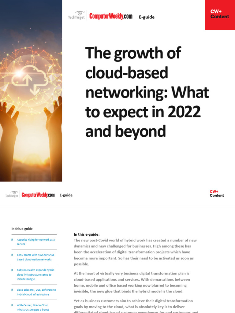 The Growth of Cloud-Based Networking | PDF | Cloud Computing | Oracle ...