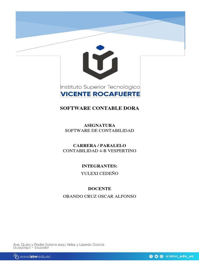 Software Contable Dora | PDF | Contabilidad | Software