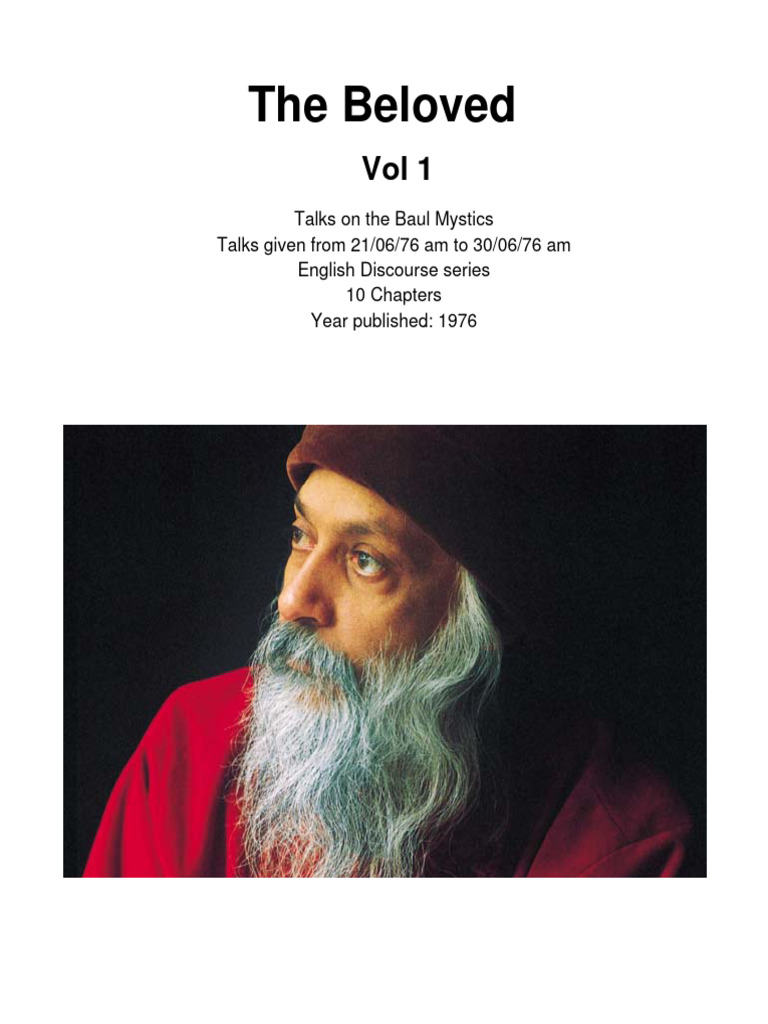 The Beloved Vol 1 And 2 Talks On The Baul Mystics Pdf Prayer Love